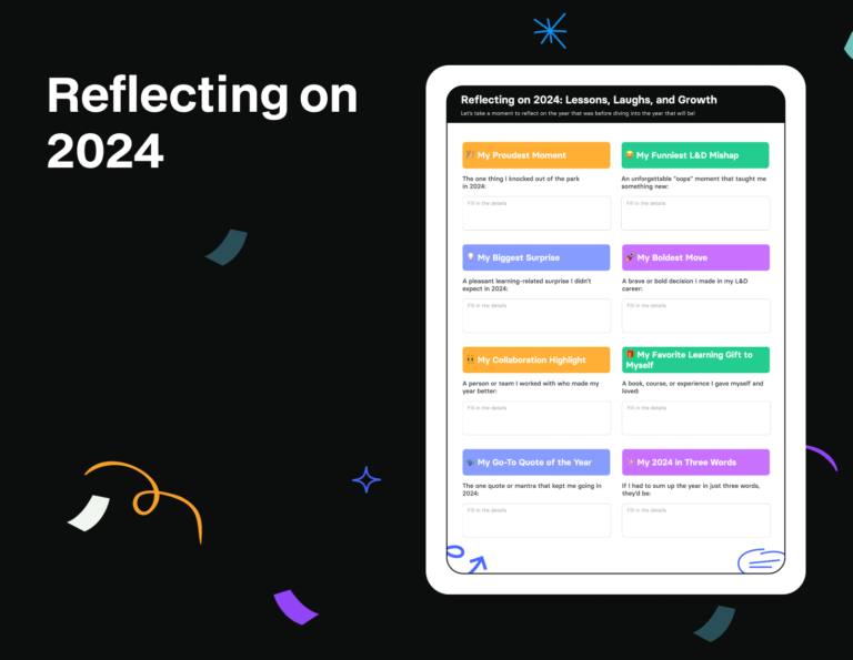 2025 New Year's Resolution Template for L&D Professionals