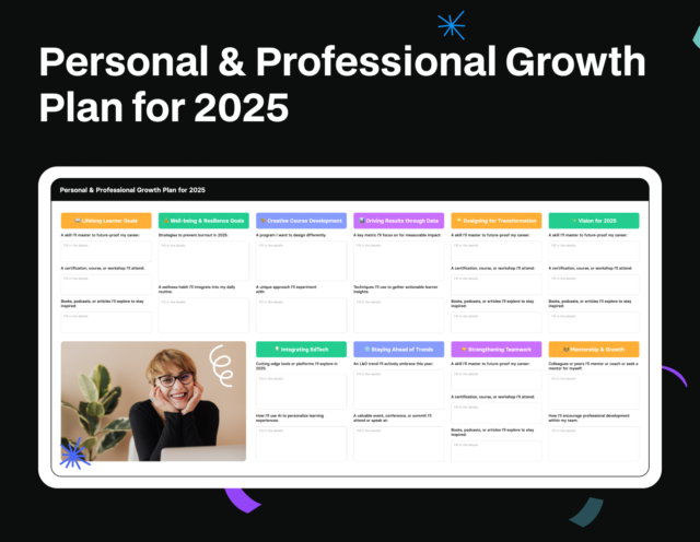 2025 New Year's Resolution Template for L&D Professionals