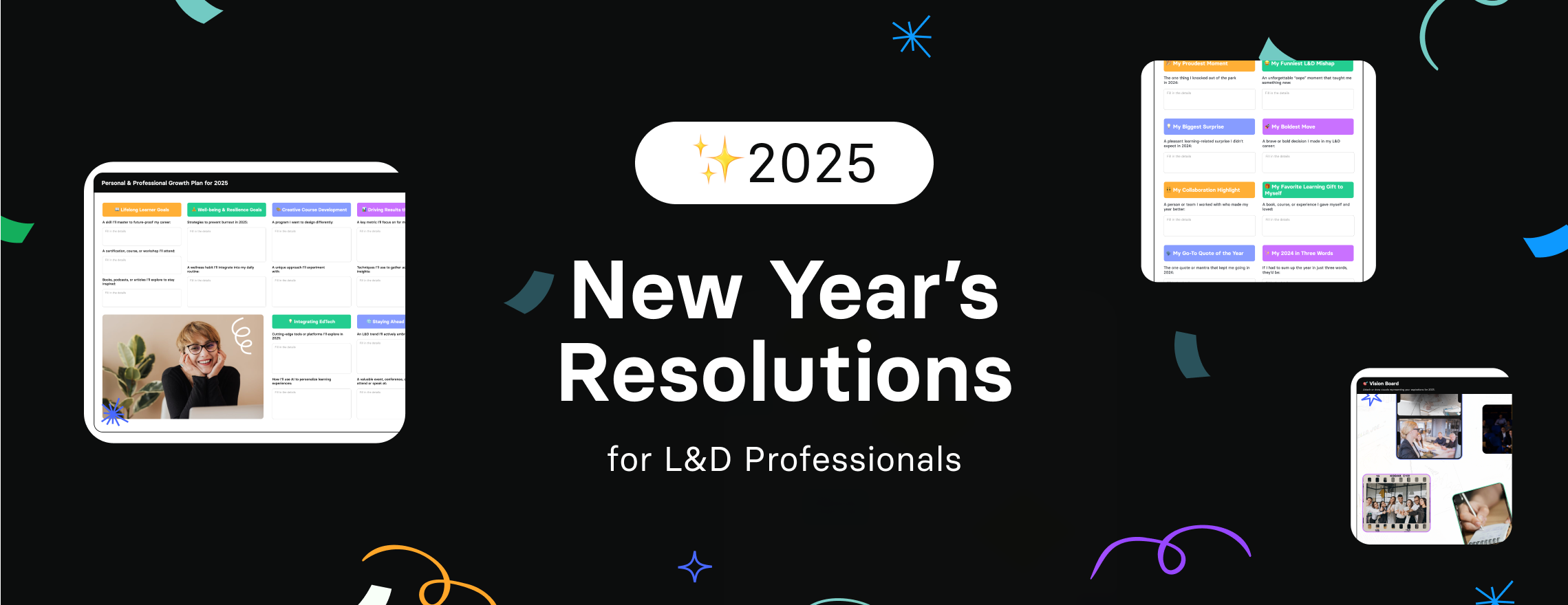 2025 New Year's Resolution Template for L&D Professionals